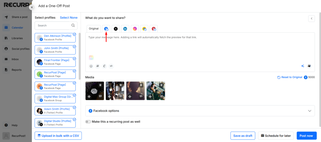 How to customize post in RecurPost?