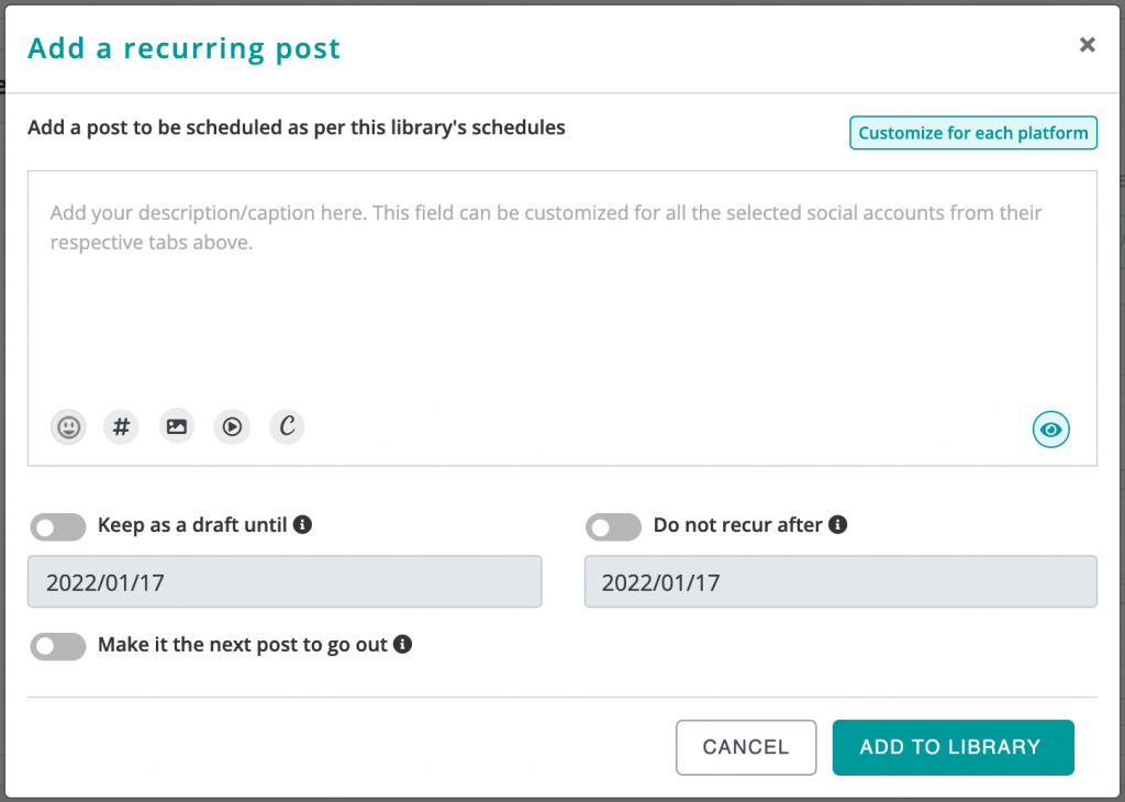 How To Add New Content on RecurPost | Knowledgebase